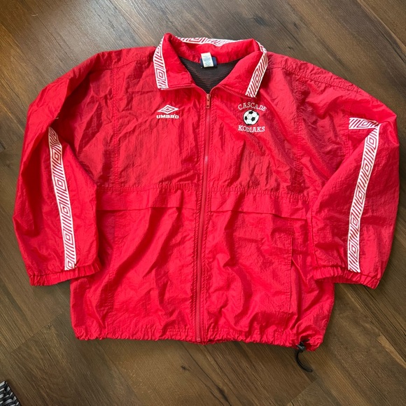 Umbro | Jackets & Coats | Vintage Umbro Red Soccer Team Jacket | Poshmark